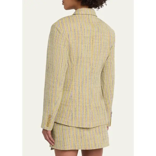 Ulla Johnson Matteo Stripe Jacket - Agave