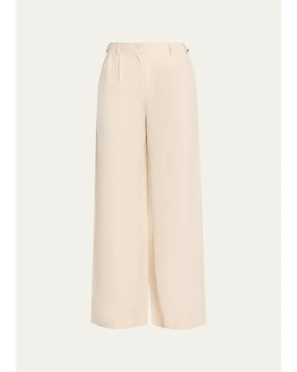 Simkhai Leroy Pleated Wide-leg Pants