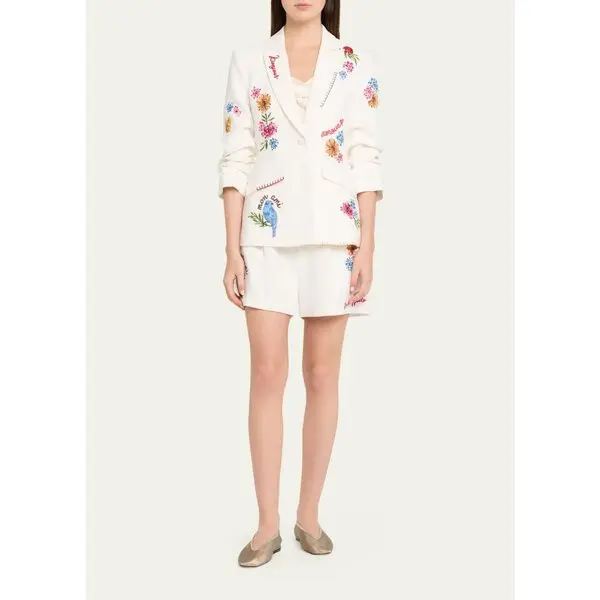Cinq À Sept Cheyenne Embroidered Vine Blazer