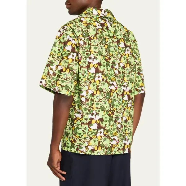 Marni Multicolor Floral Cotton Camp Shirt