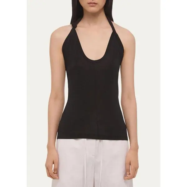 Helmut Lang Twisted Dancer Top - Black