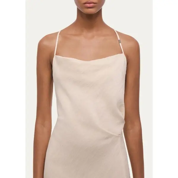 Helmut Lang Open-back Knot Slip Dress
