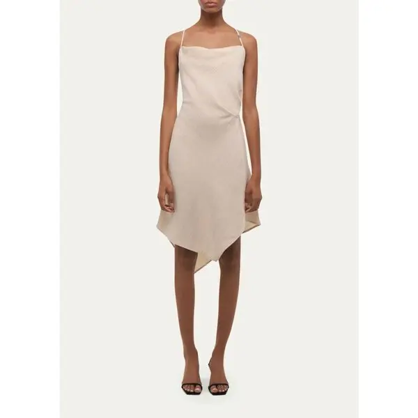 Helmut Lang Open-back Knot Slip Dress