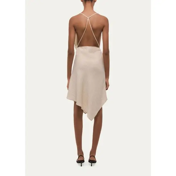 Helmut Lang Open-back Knot Slip Dress