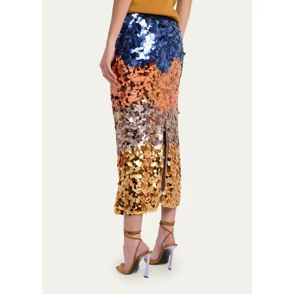 Ulla Johnson X Helen Frankenthaler Matilde Sequined Midi Skirt