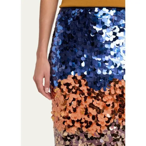 Ulla Johnson X Helen Frankenthaler Matilde Sequined Midi Skirt
