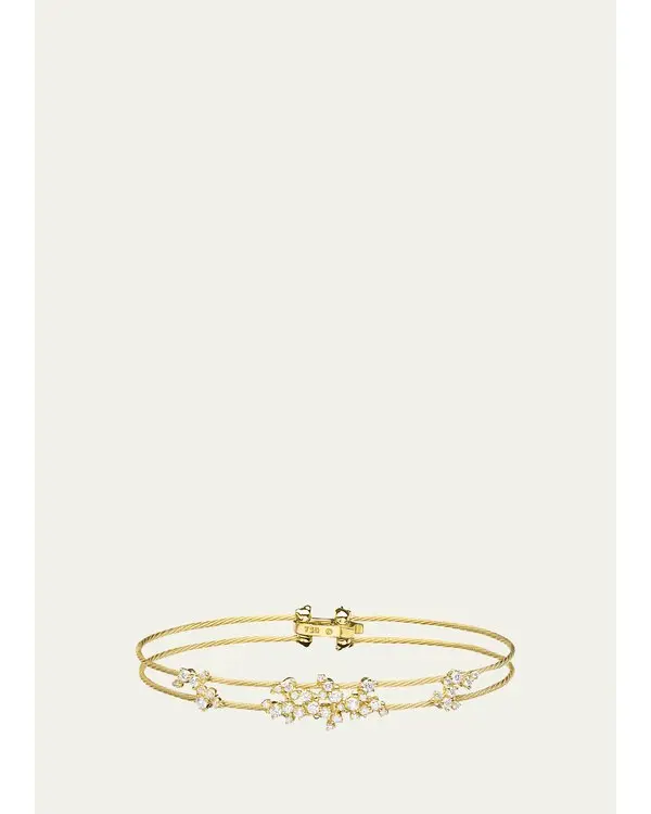 Paul Morelli Diamond Confetti Double Wire Bracelet, Yellow