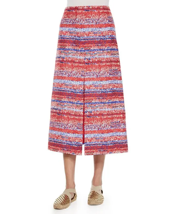 3.1 Phillip Lim Combo Merino Wool-blend Peplum Top