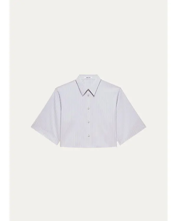 Helmut Lang Cropped Trench Shirt