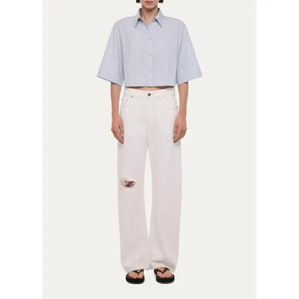 Helmut Lang Cropped Trench Shirt