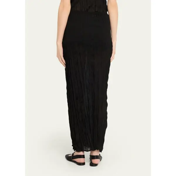 TOTEME Crinkled Knit Maxi Skirt
