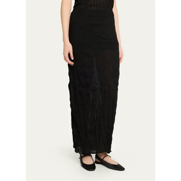 TOTEME Crinkled Knit Maxi Skirt