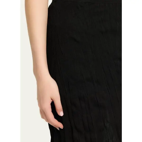 TOTEME Crinkled Knit Maxi Skirt