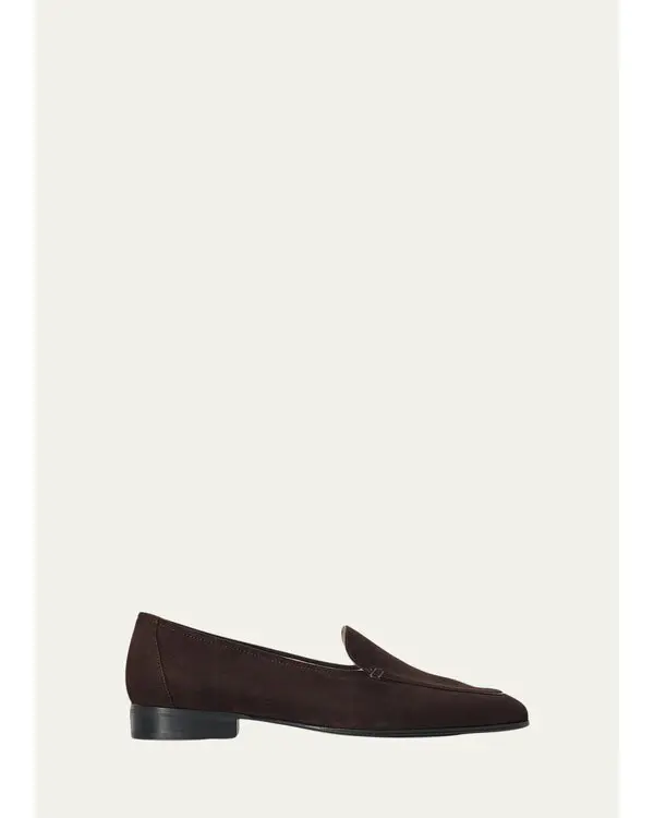 THE ROW Adam Suede Loafers