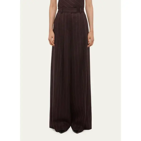 Helmut Lang Double-pleated Wide-leg Trousers