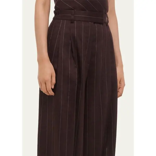 Helmut Lang Double-pleated Wide-leg Trousers