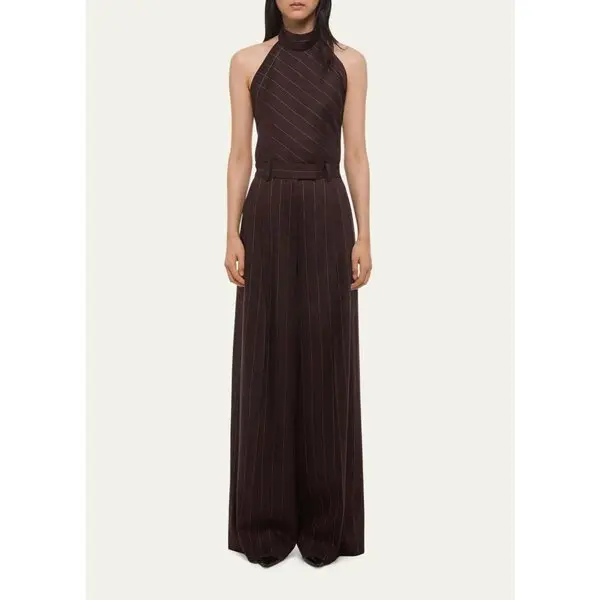 Helmut Lang Double-pleated Wide-leg Trousers