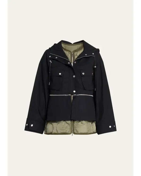 3.1 Phillip Lim Convertible Utility Vest Parka Jacket