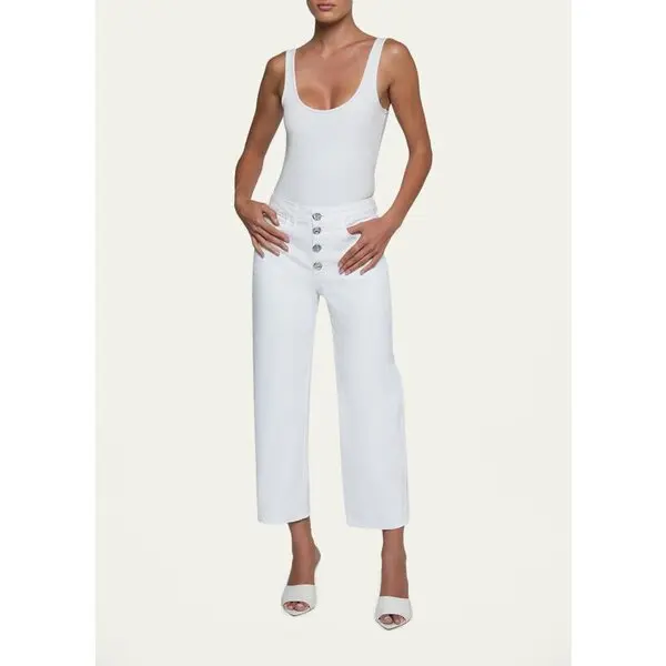 L'Agence Liora High-rise Cropped Denim Jeans
