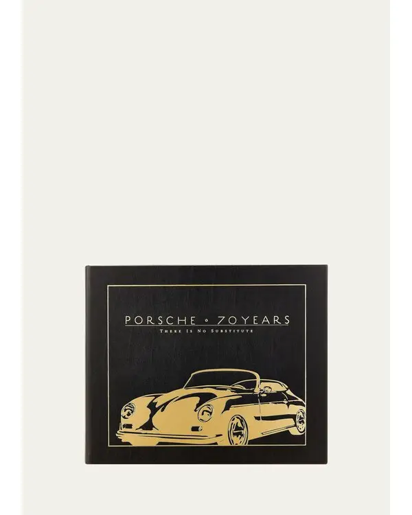 GRAPHIC IMAGE Porsche 70 Years: There Is No Substitute" Leather-bound Book Randy Leffingwell