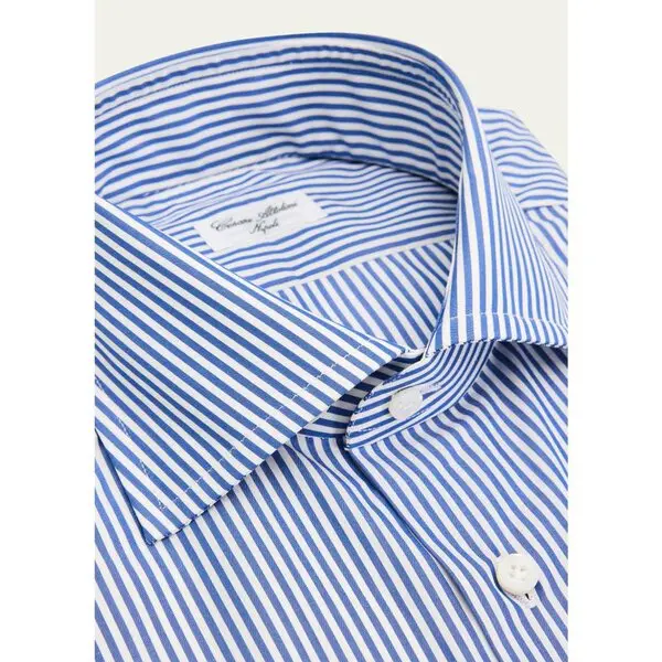 Cesare Attolini Bengal Cotton Dress Shirt