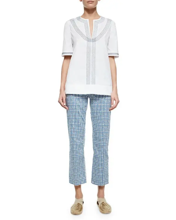 Officine Générale Loose Plaid-print Viscose Shirt