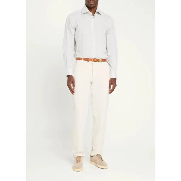 Cesare Attolini Cotton Multi-stripe Classic Fit Sport Shirt - Red Multi