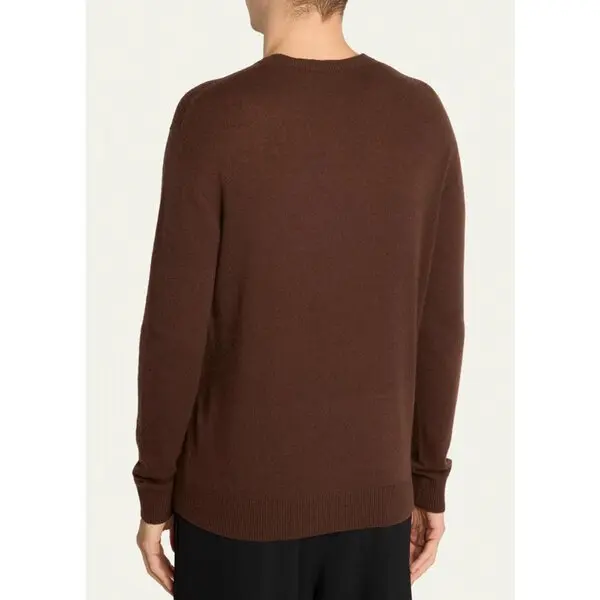THE ROW Thamm Cashmere V-neck Sweater - Chocolate