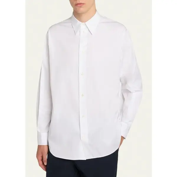 THE ROW Tomek Cotton Poplin Dress Shirt