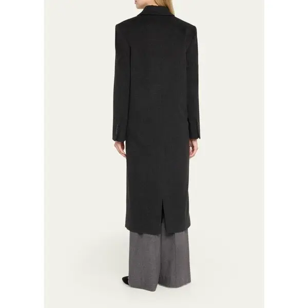 Loulou De Saison Rosco Wool-cashmere Double-breasted Long Coat