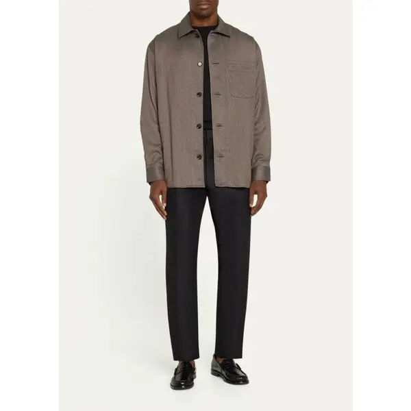 Brioni Mouline Gabardine Overshirt