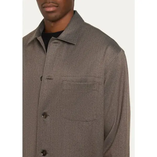 Brioni Mouline Gabardine Overshirt