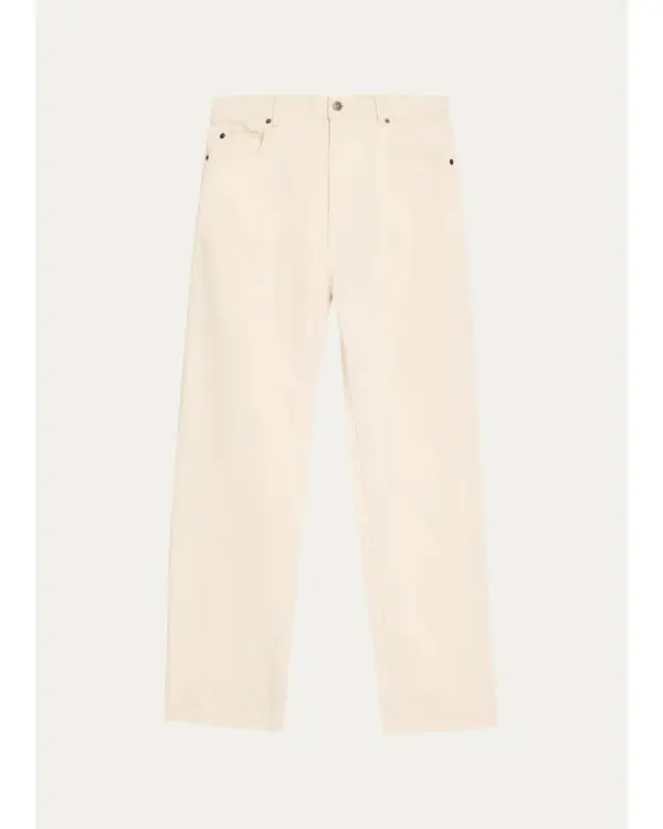 THE ROW Denim Straight Leg Five-pocket Pants