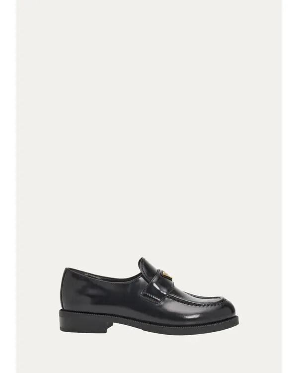 Prada 10mm Leather Loafers