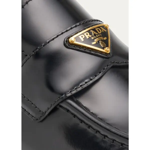 Prada 10mm Leather Loafers