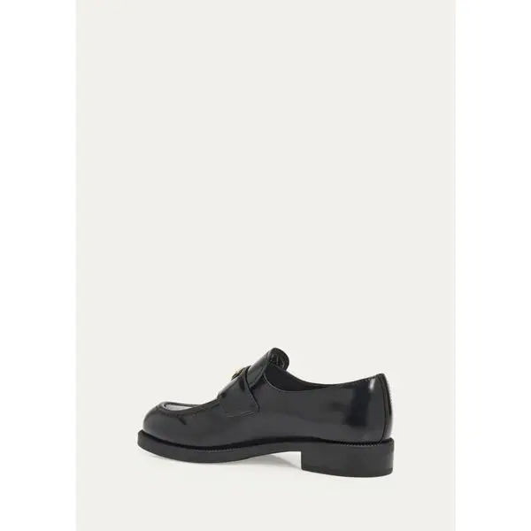 Prada 10mm Leather Loafers