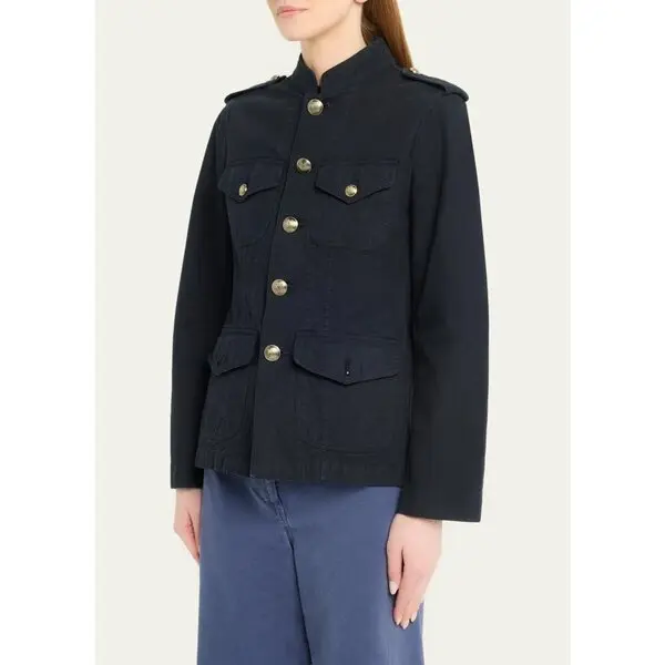 NILI LOTAN Raymond Cotton Twill Utility Jacket