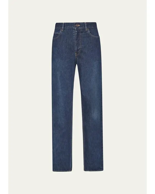 THE ROW Vanya Mid-rise Wide-leg Jeans - Medium Indigo
