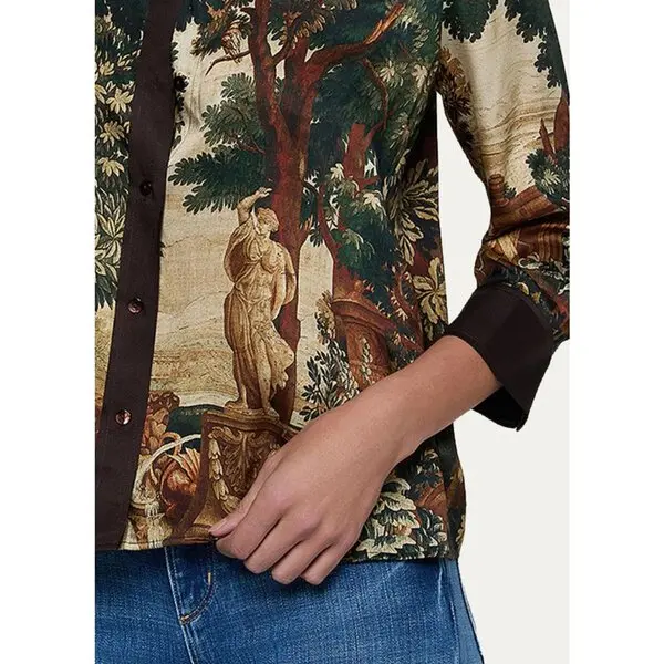 L'Agence Eulalie Placet Print Blouse