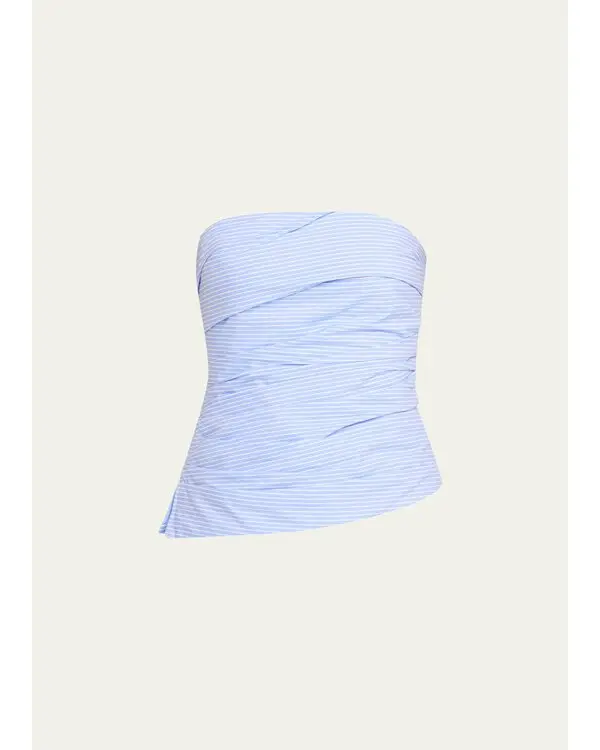 Simkhai Emerson Ruched Strapless Top