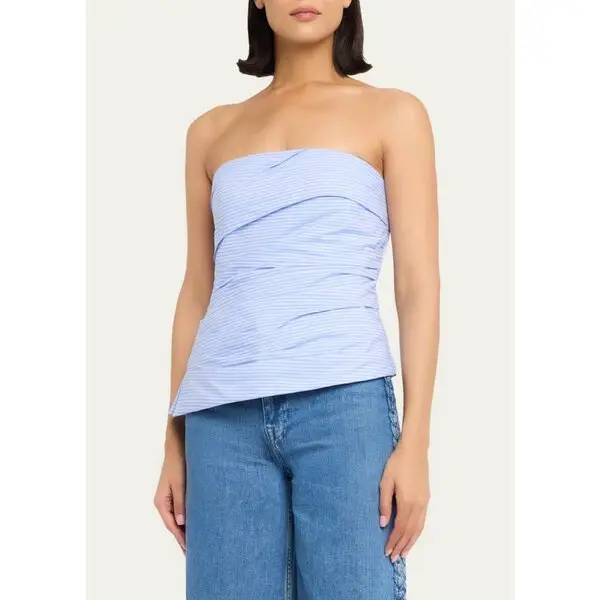 Simkhai Emerson Ruched Strapless Top