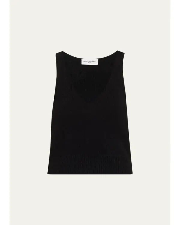 Brandon Maxwell Reese V-neck Tank Top