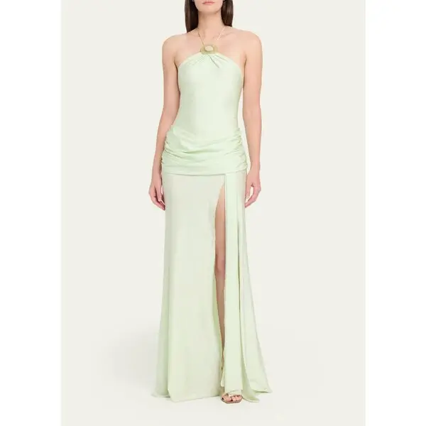 SHANI SHEMER Valentine Draped Maxi Dress