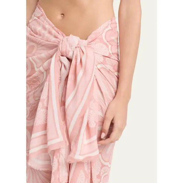SHANI SHEMER Floral Logo Pareo Coverup