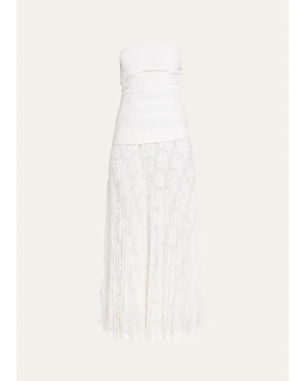 Simkhai Annalise Cotton Lace Midi Dress