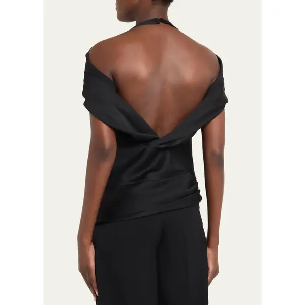 Simkhai Samira Satin Cape Top
