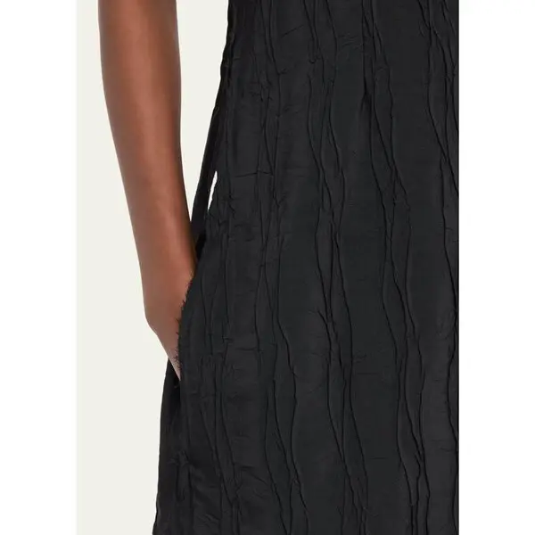 Simkhai Leah Textured Sleeveless Midi Dress