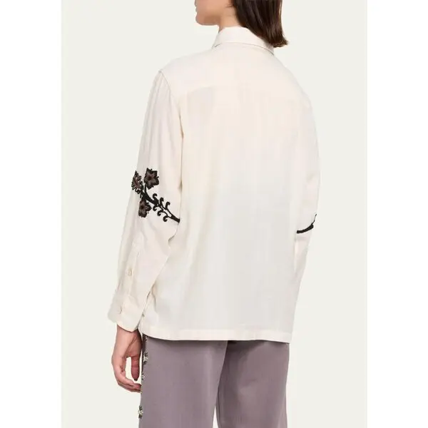 KARTIK RESEARCH Embroidered Knot Long-sleeve Shirt
