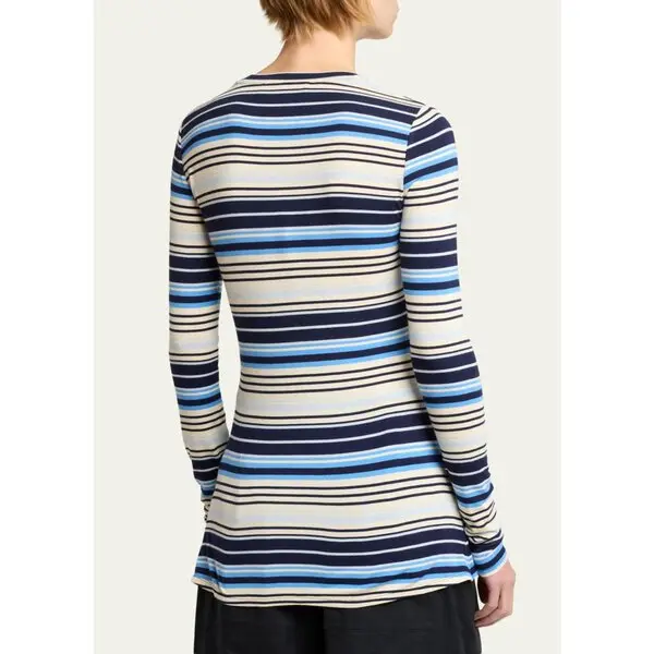 Proenza Schouler White Label Mae Top In Striped Jersey