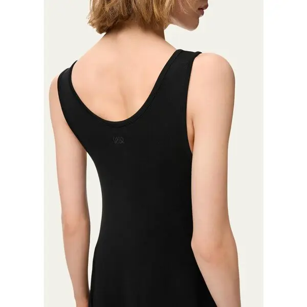Loewe Asymmetric Draped Midi Tank Dress